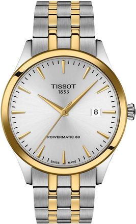 Tissot Classic Dream Powermatic 80, Silber Gold Herrenuhr T158.407.22.031.00