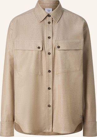 Bogner Schurwoll-Hemdbluse Robyn braun