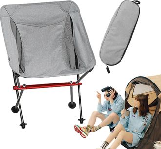 Generic Klappbarer Campingstuhl,Platzsparende Sitzgelegenheit - Kompakter Sitz F&uuml;r Rucksackreisen - F&uuml;r Camping Wanderung Picknick Terrasse Balkon Garten Gart