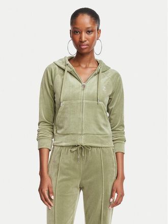Juicy Couture Sweatshirt Madison JCWA122001 Dunkelgr&uuml;n Slim Fit