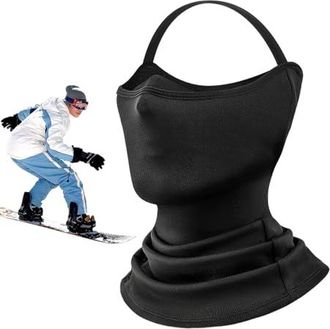 Generic Cache-cou pour homme, cache-cou chaud pour lhiver, coupe-vent, pour le cyclisme, le ski, le travail, la marche, le camping, le cyclisme