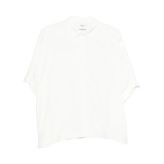 Nude Nude, Femme, Blouses et Chemises, Blanc, Taille: 38 FR Chemise &agrave; manches courtes