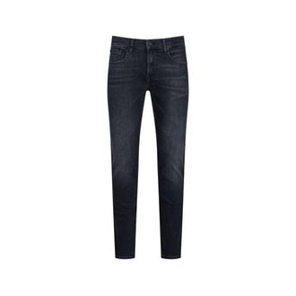 7 For All Mankind Jean droit en coton m&eacute;lang&eacute;