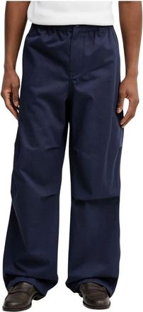 Kenzo Homme, Pantalons, Bleu, Taille: L Pantalon &eacute;vas&eacute; &agrave; chevrons &eacute;lastiqu&eacute;