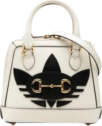 Gucci Pre-owned Horsebit 1955 Satchel - Femme - Pre-owned - Blanc - Taille: ONE Size