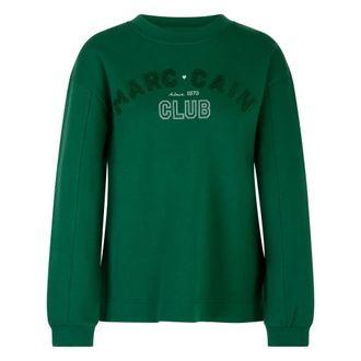 Marc Cain Femme, Sweatshirts et sweats &agrave; capuche, Vert, Taille: 40 FR SweaT-shirt mit Beflockung
