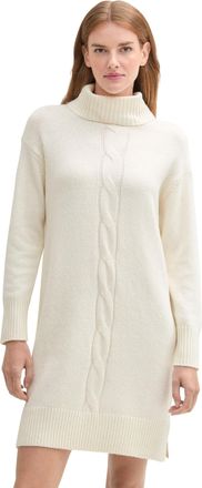 Tom Tailor Damen 1045852 Kleid, 17573 - Soft Beige Melange, 38 EU