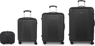Gabol Balance XP - 4-Rollen-Trolley Set 4tlg. S/M/L + Beautycase gris