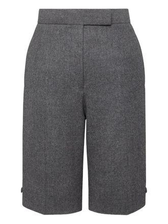 Thom Browne short &agrave; boutonni&egrave;re - Gris