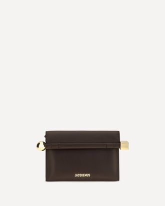 Jacquemus Rond Carr&eacute; leather Shoulder Bag Female UNI
