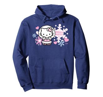 Hello Kitty Charmmy Love Hearts Klassischer Winter-Valentinstag Pullover Hoodie