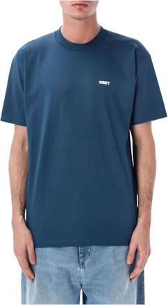 Obey Homme, Tops, Bleu, Taille: XL Always Watching Tee