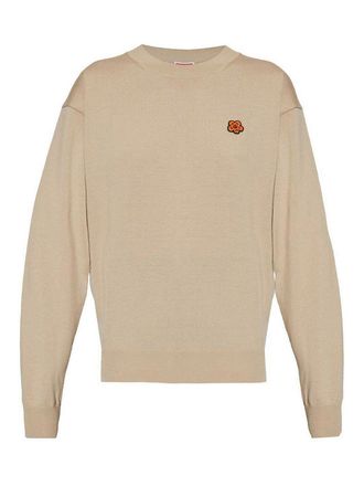 Kenzo Pull Col Rond - Beige