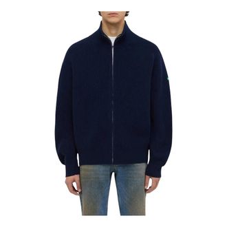 Flaneur Badge Strickjacke - - Knitwear - Herren - Blau - L