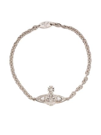 Vivienne Westwood Mini Bas Relief Kettenarmband - Silber