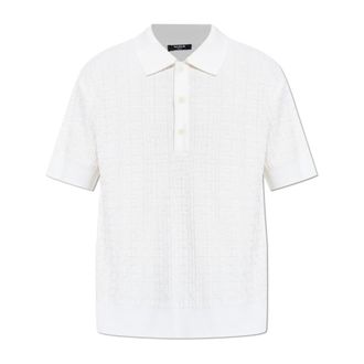 Balmain Monogram Polo - - Tops - Herren - Beige - L