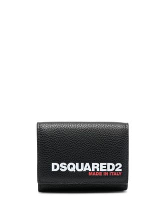 Dsquared2 portefeuille &agrave; logo imprim&eacute; - Noir