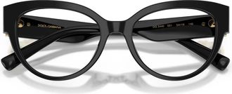 Dolce & Gabbana Femme, Accessoires, Noir, Taille: 52 MM Cat-eye Frame