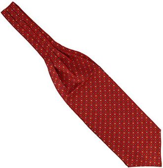 Tony & Paul Foulard Ascot. Sofia, Soie. Rouge Vermillon - carreaux - FABRIQUE EN ITALIE