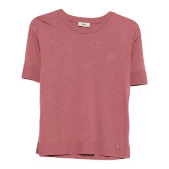 Herno Femme, Tops, Rose, Taille: 38 FR T-Shirt Effet Tricot Glam