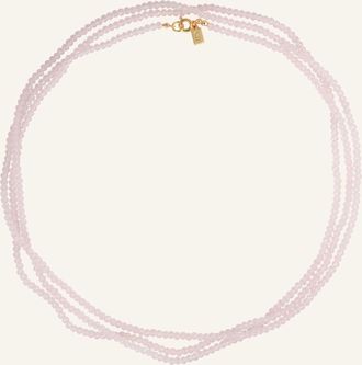Crystal Haze Crystal Haze Halsketten Shimmer Stack Necklace Rose By Glambou gold