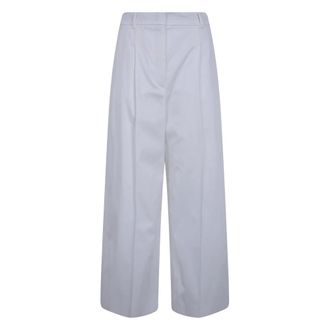 Max Mara Wide Pantalons - Femme - Pantalons - Blanc - Taille: 40 FR