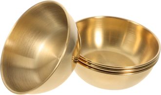 Luxshiny 4st&uuml;cke Teilige Edelstahl-so&szlig;enschalen Dip-schalen Kleine Gew&uuml;rzschalen Robuste Und Bruchfeste Schalen F&uuml;r Beilagen Desserts Vorspeisen Suppen Und Gew