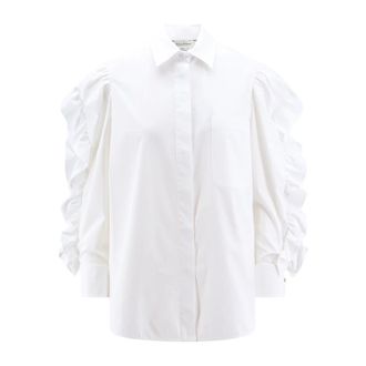 Max Mara Femme, Blouses et Chemises, Blanc, Taille: 38 FR Chemises