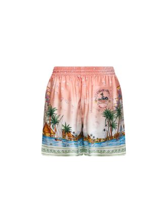 Casablanca Mens Shorts Ethereal Silk Multicolour