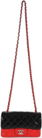 Chanel petit sac porté épaule matelassé à rabat (2019) - Noir