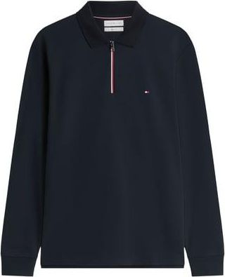 Tommy Hilfiger Polo droit col zipp&eacute; uni