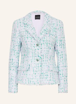 Marc Cain Tweed-Blazer Mit Pailletten Und Schmucksteinen gruen