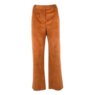Tommy Hilfiger Femme, Pantalons, Orange, Taille: 32 FR Corduroy Relaxed Pantalons
