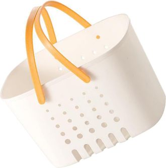 Minkissy Badekorb Kleiner Einkaufskorb Badaccessoires Im Landhausstil Aufbewahrungsbeh&auml;lter F&uuml;r Die Badezimmer-arbeitsplatte Dusch-Organizer-st&auml;nder Aush&ouml;hlen 