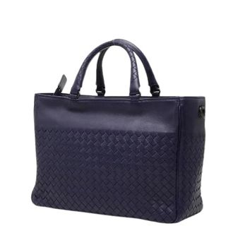 Bottega Veneta Pre-owned Intrecciato Leder 2way Bag - - Pre-owned - Damen - Blau - ONE SIZE