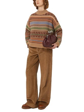 Weekend by Max Mara Wool Jacquard Sweater - Beige