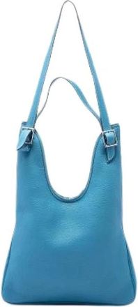 Herm&egrave;s Pre-owned Massai PM - Femme - Pre-owned - Bleu - Taille: ONE Size