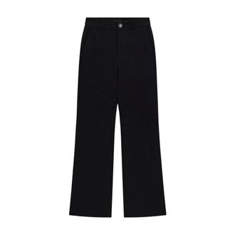 Guess Chrissy Logo Chain Flare Pants - Femme - Pantalons - Noir - Taille: 36 FR