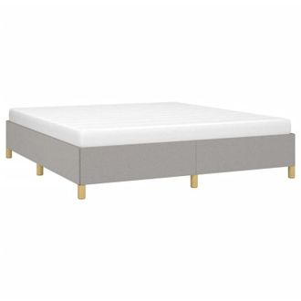 vidaXL Cadre de lit sans matelas gris clair 160x200 cm tissu vidaXL