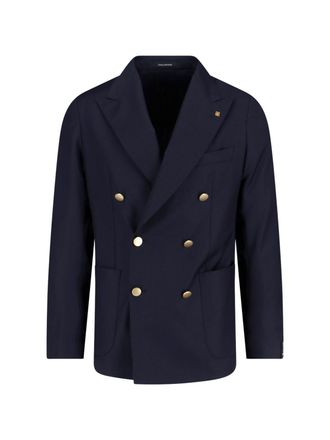 Tagliatore Double-Breasted Virgin Wool Blazer