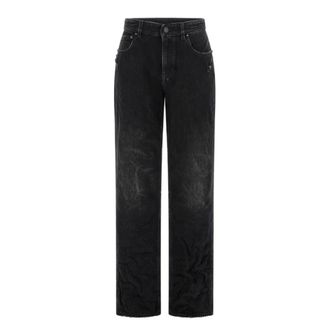 Balenciaga City Straight Hose - - Jeans - Damen - Schwarzk - W27
