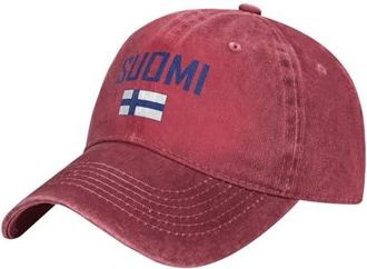 Generic Casquettes De Golf Drapeau Vintage De La Finlande Classique Casquette Trucker Anti-Soleil Visiere pour Course Hip Hop Ext&eacute;rieur