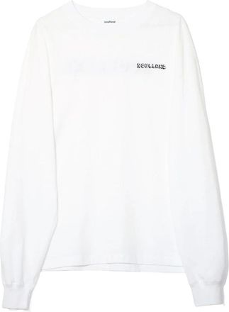 Soulland Femme, Tops, Blanc, Taille: 36/38 FR T-shirt L/S Graffiti