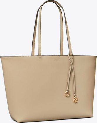 Tory Burch Leather Top Zip Tote