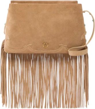 Pinko Pinko, Femme, Sacs, Brun, Taille: ONE Size One, Two, Three Bag