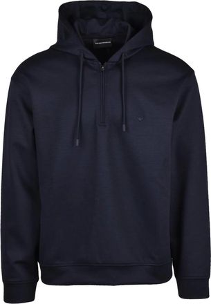 Emporio Armani Homme, Sweatshirts et sweats à capuche, Bleu, Taille: XL Felpa cappuccio