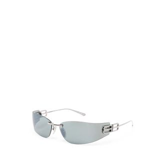 Balenciaga 858880 Rimless Metal Sunglasses - Silver