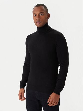 HUGO BOSS Rollkragenpullover San Thomas-M 50474174 Schwarz Slim Fit