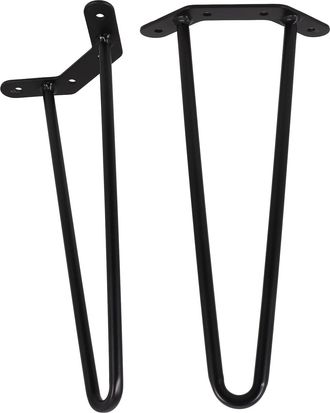 Angoily 2 Stück Metallmöbelfüße Stabile und Langlebige Tischbeine für Schreibtisch Couchtisch Nachttisch Einfache Montage Hohe Tragfähigkeit Höhe Robustes Des