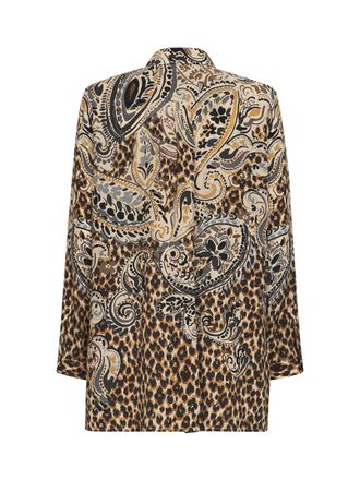 Etro Womens Long Silk Shirt Multicolour